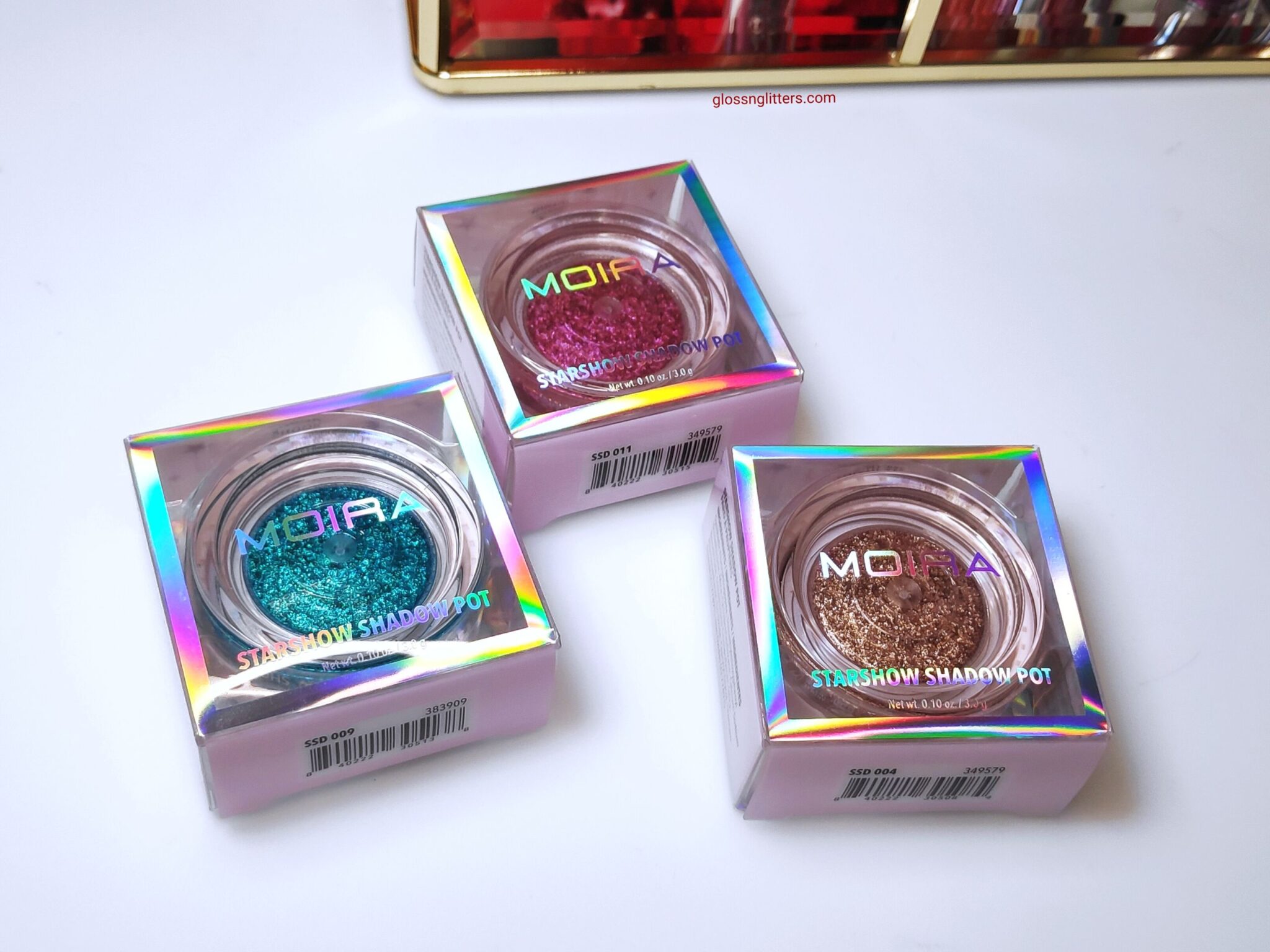 Moira Starshow Shadow Pot Review & Swatches - Glossnglitters