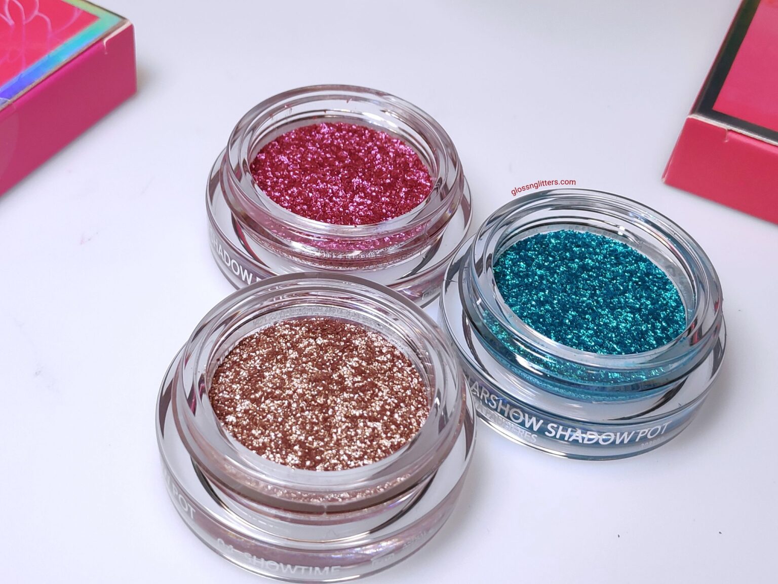 Moira Starshow Shadow Pot Review & Swatches - Glossnglitters