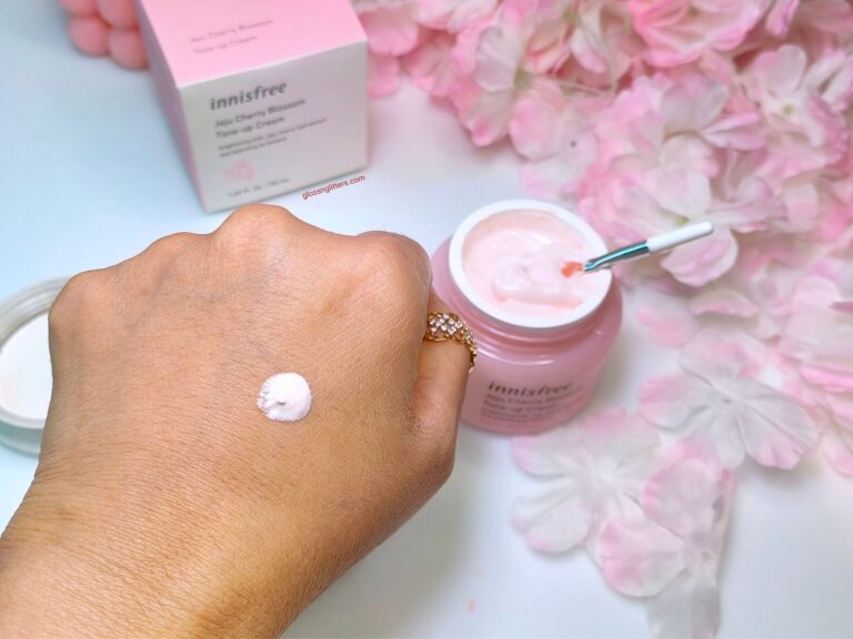 Innisfree Jeju Cherry Blossom Tone Up Cream Review - Glossnglitters
