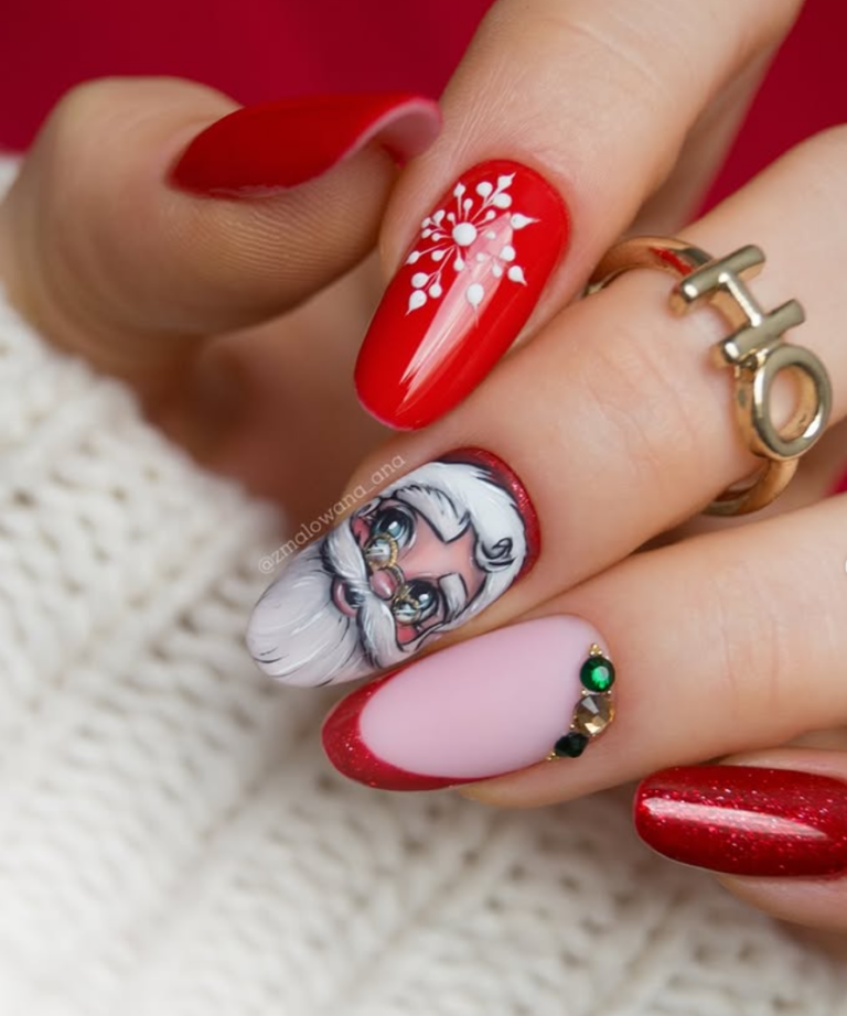 Latest Trends In Christmas Nails - Glossnglitters